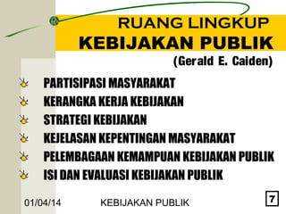kebijakan publik - FISIP Undip | PPT