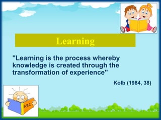 Kolbs Learning Theory | PPT