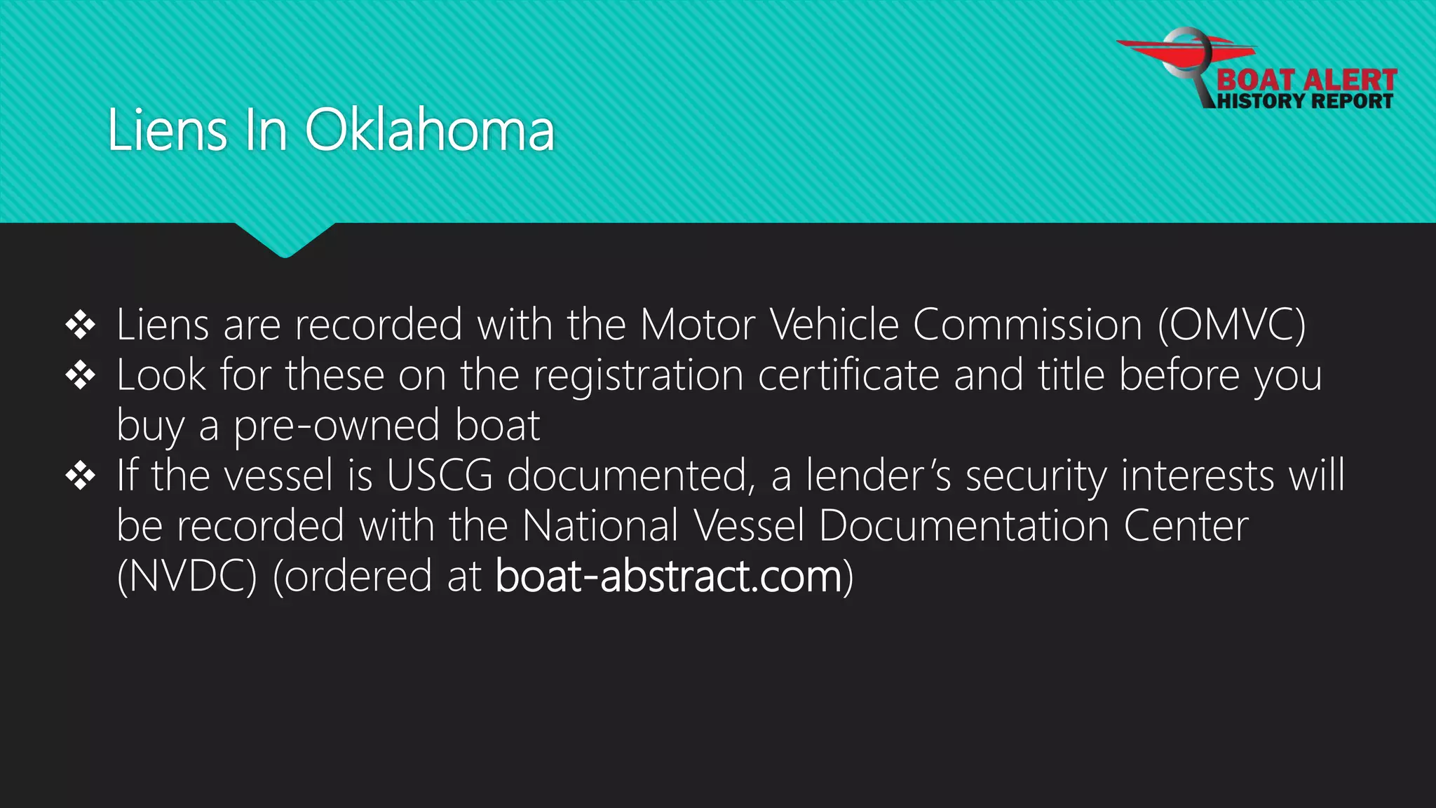 Oklahoma boat registration | PPT
