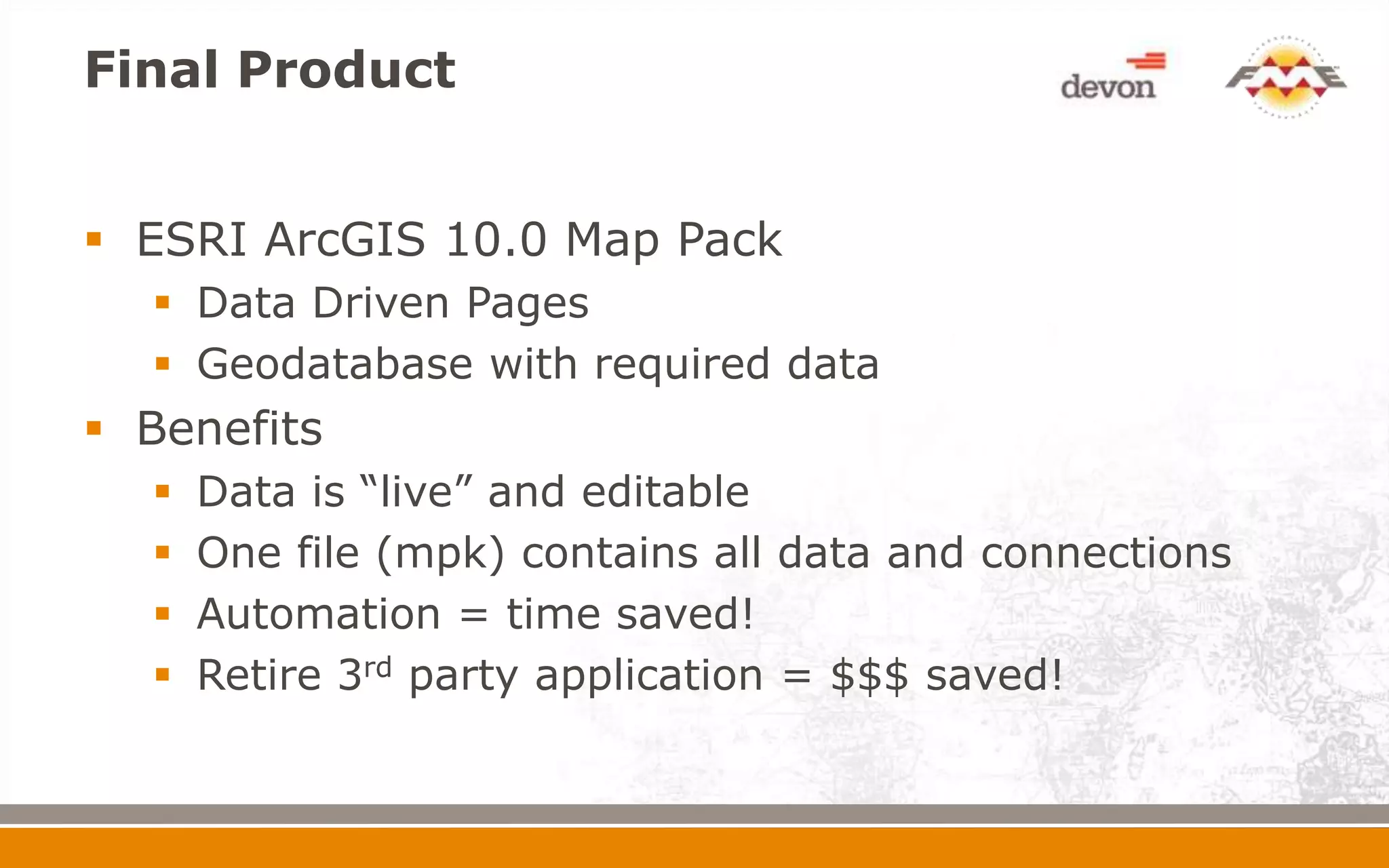 Generating Pipeline Alignment Sheets Using FME | PPTX