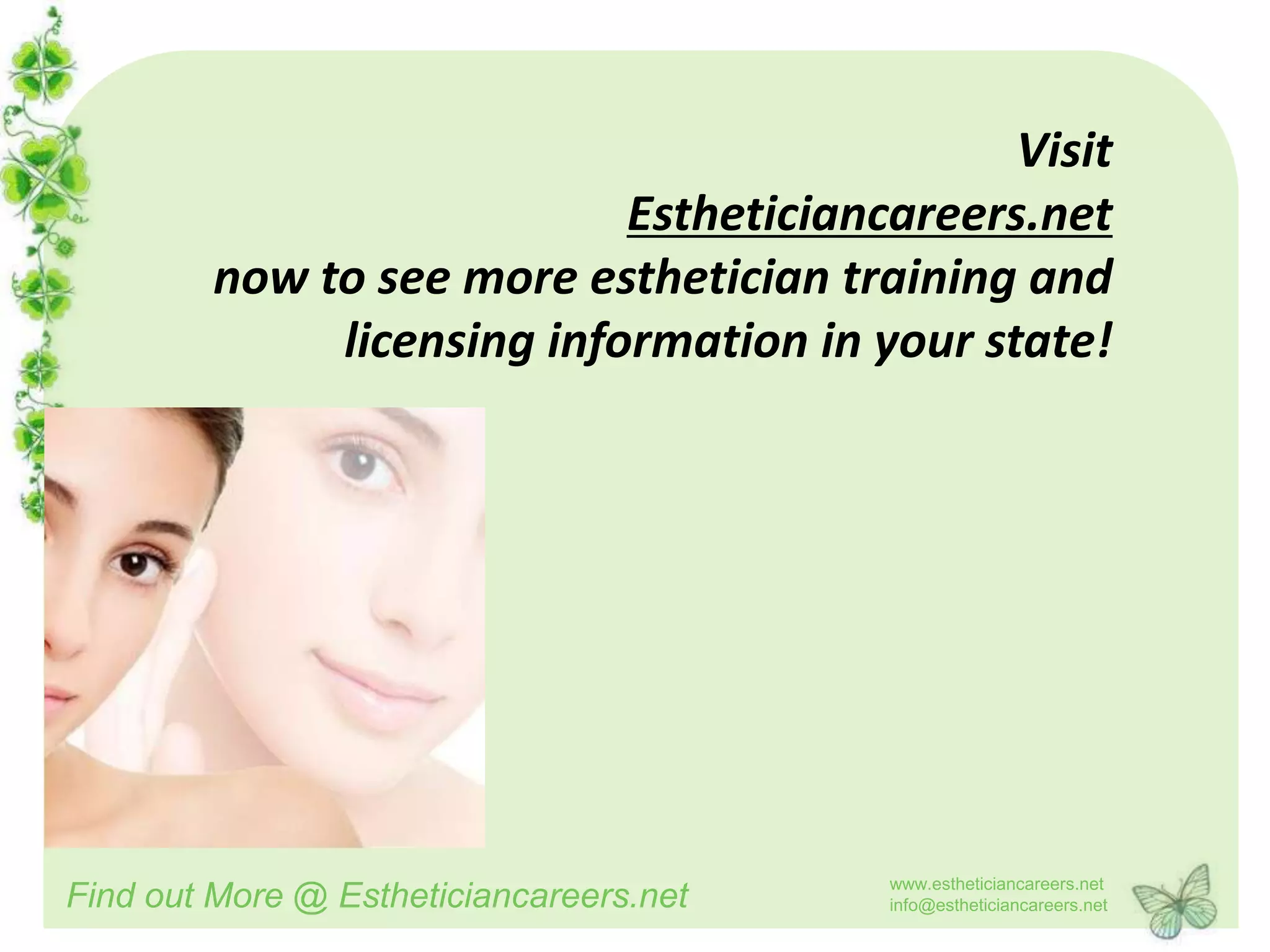 Oklahoma esthetician license information | PPTX