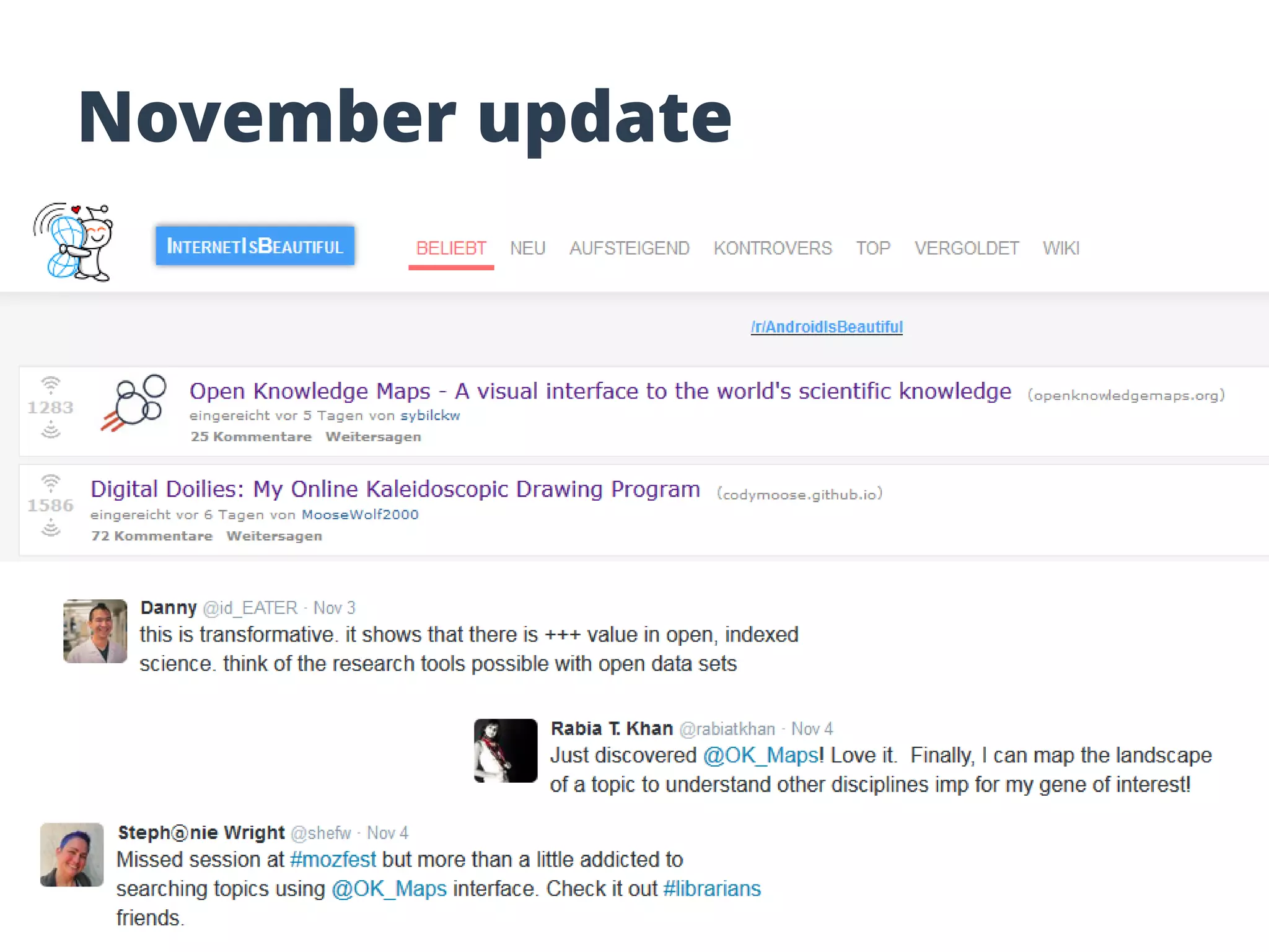 Open Knowledge Maps, a visual interface to the world's scientific ...