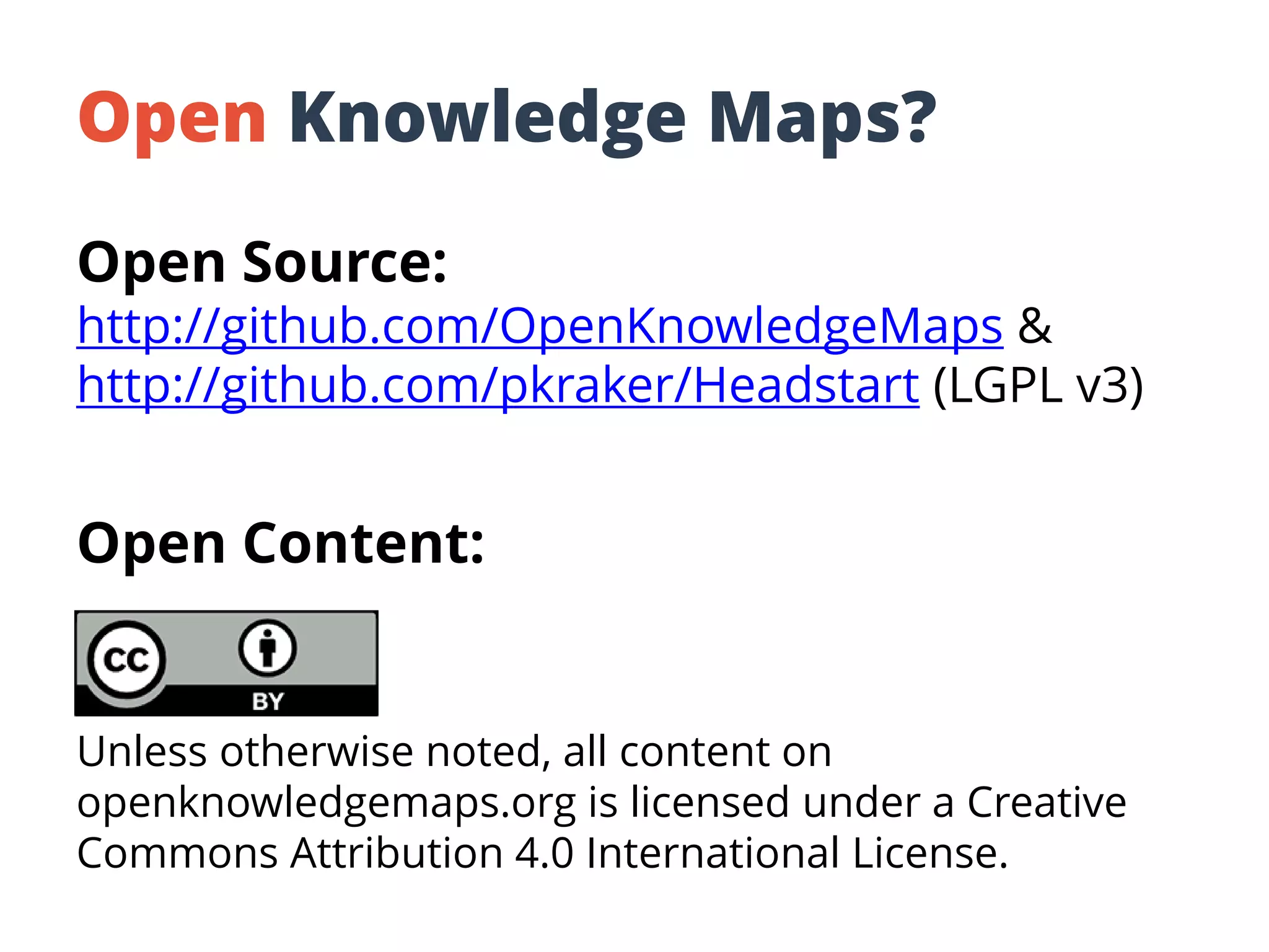 Open Knowledge Maps, a visual interface to the world's scientific ...