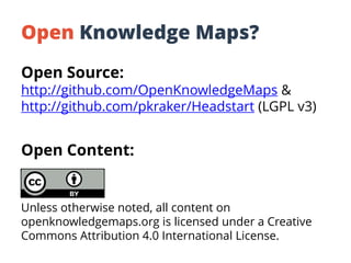 Open Knowledge Maps, a visual interface to the world's scientific ...