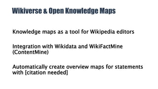 Open Knowledge Maps for the Wikiverse! | PPT