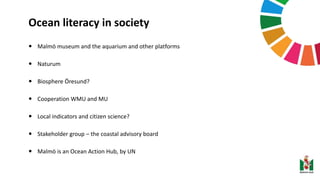 SDG 14 and Ocean Literacy in Malmö | PDF | Geography | Science
