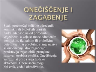 Okoliš, otpad i energija | PPT