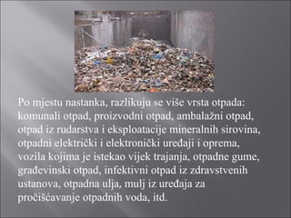 Okoliš, otpad i energija | PPT