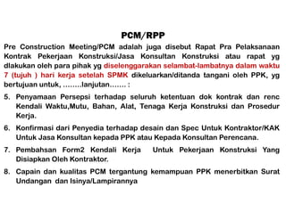 PCM KONTRAK GEDUNG | PDF