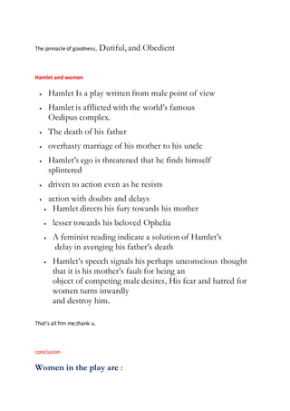 presentation about hamlet | PDF