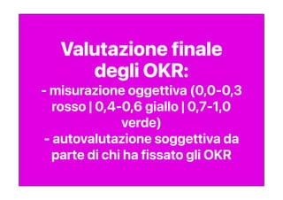 Rivoluzione OKR di John Doerr | PDF