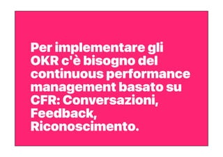 Rivoluzione OKR di John Doerr | PPT