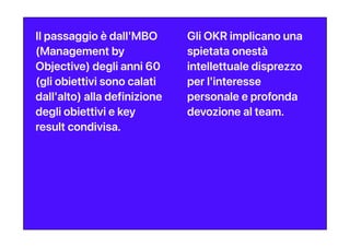 Rivoluzione OKR di John Doerr | PDF
