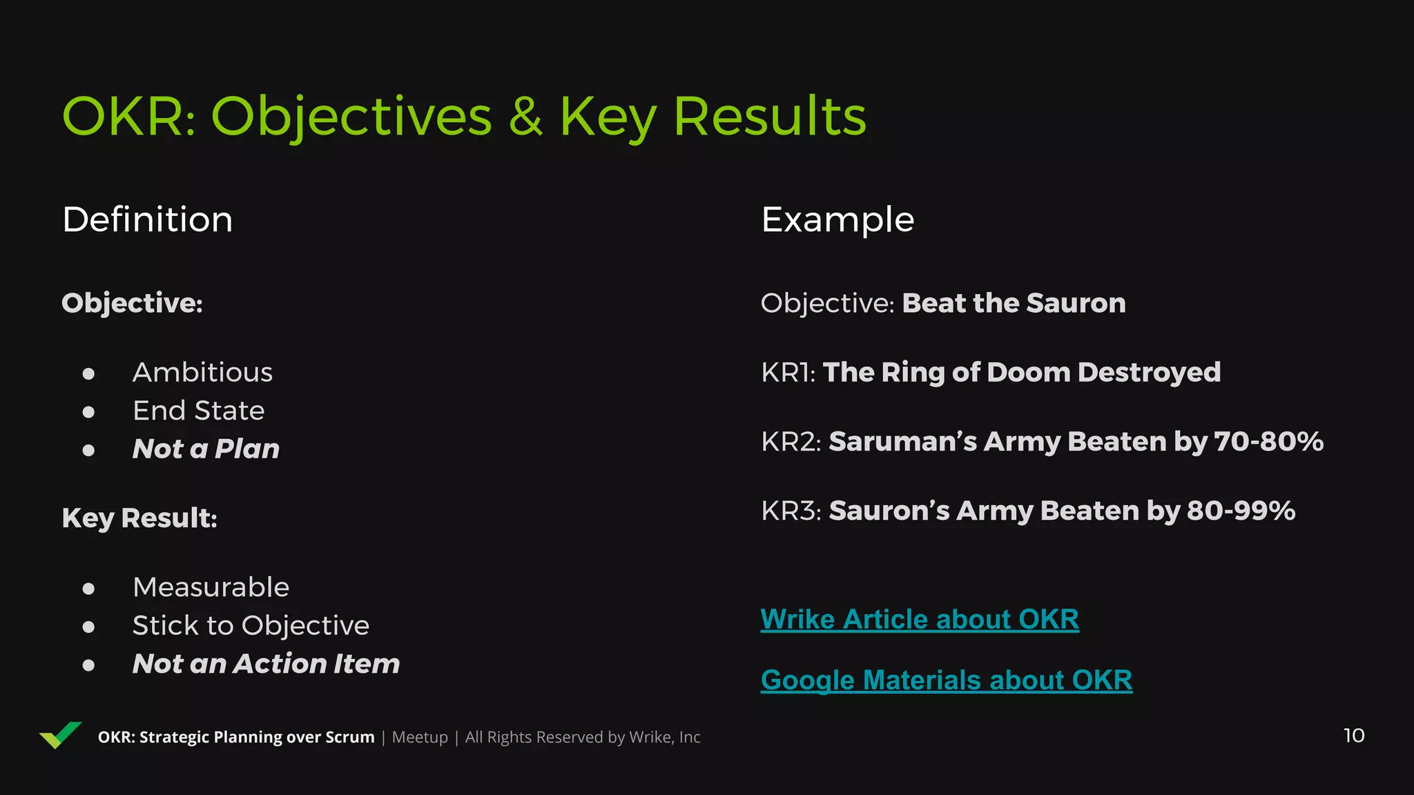 "Okr strategic planning over scrum" | PDF