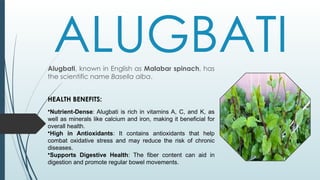 Garden Plants with name and it's benefit | PPTX