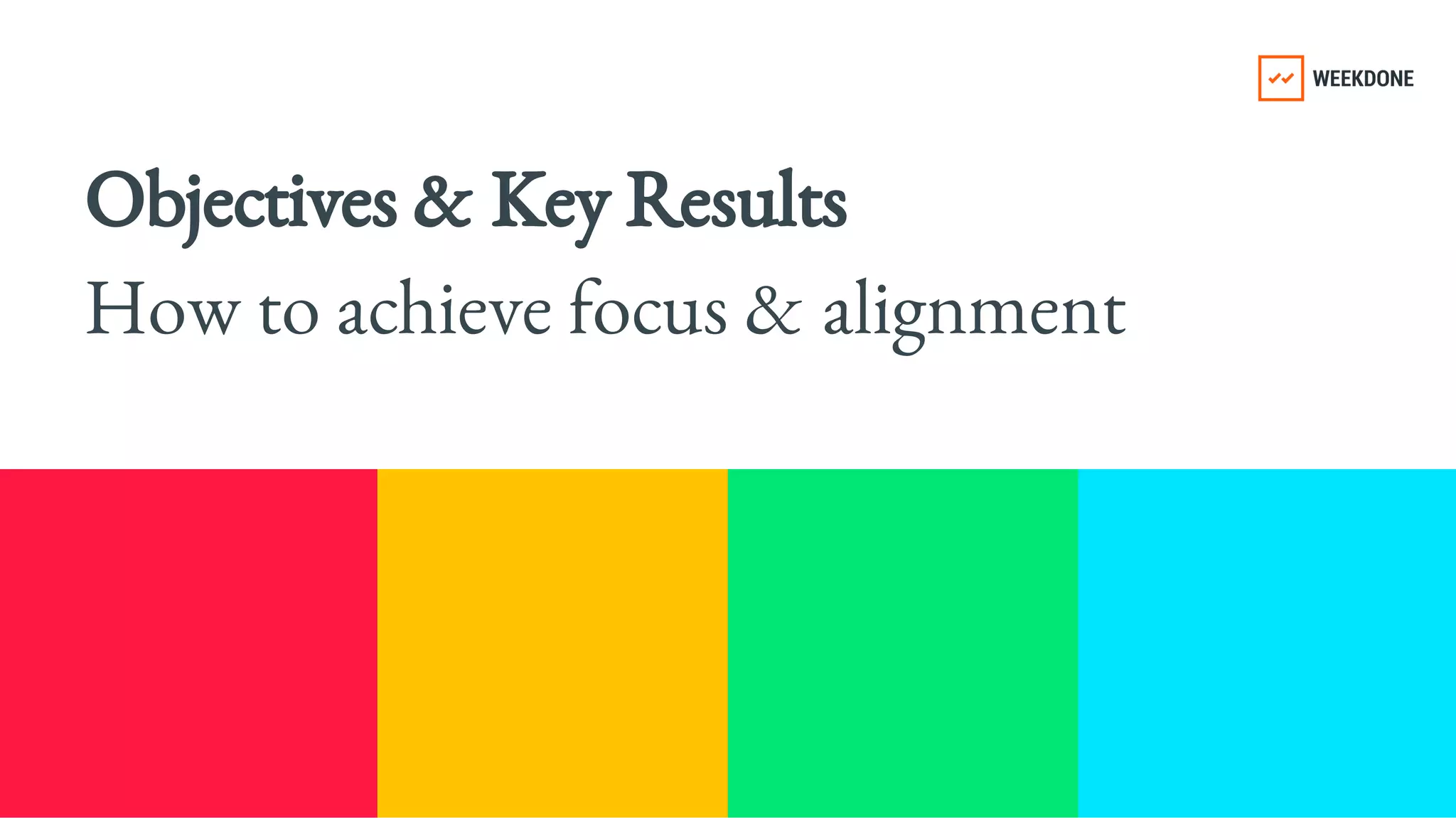 Objectives and Key Results | PDF