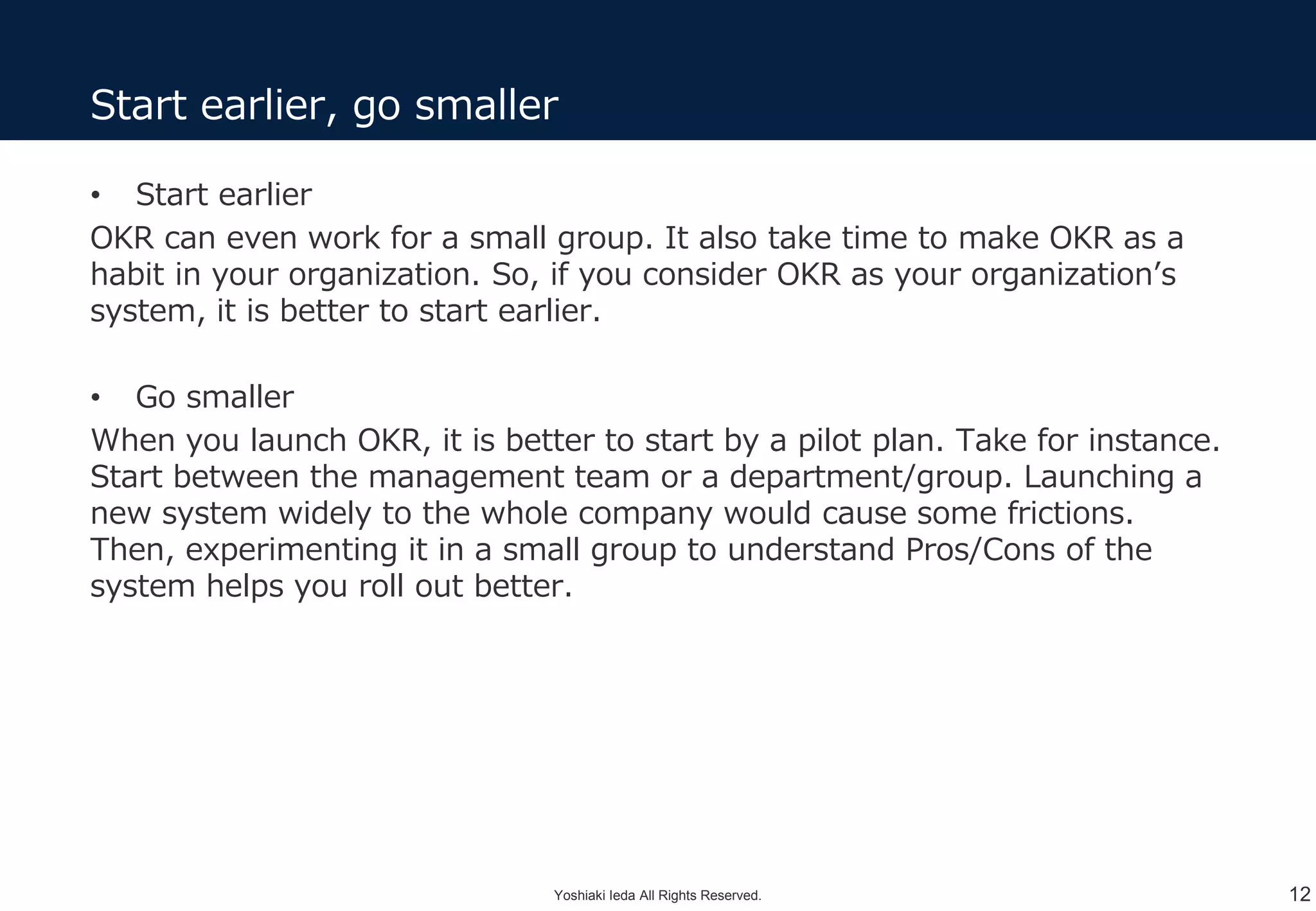 OKR introduction | PPTX