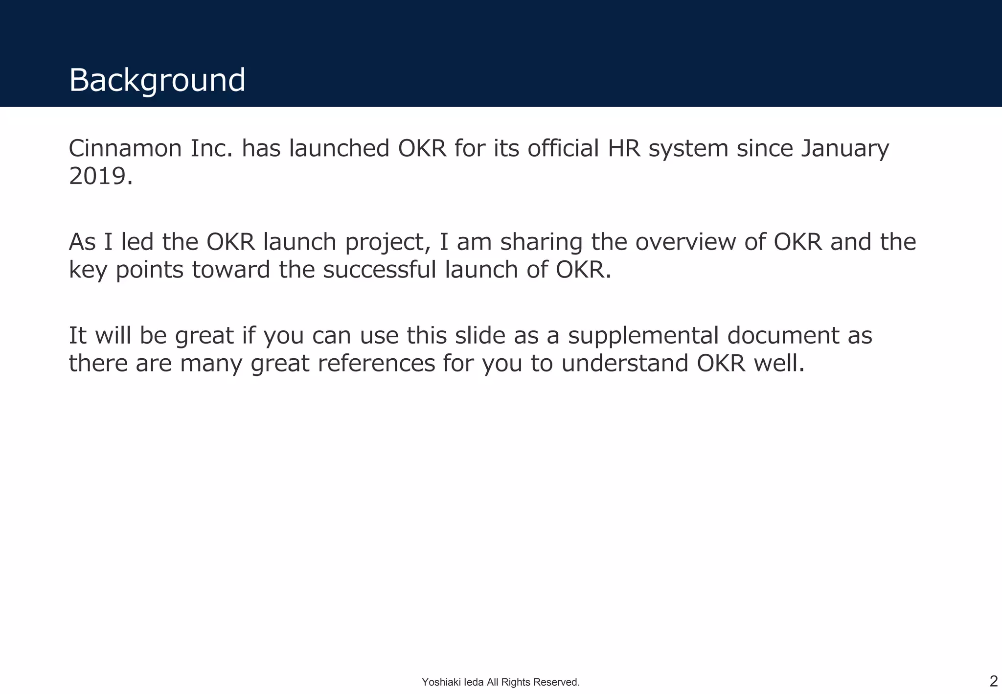 OKR introduction | PPTX