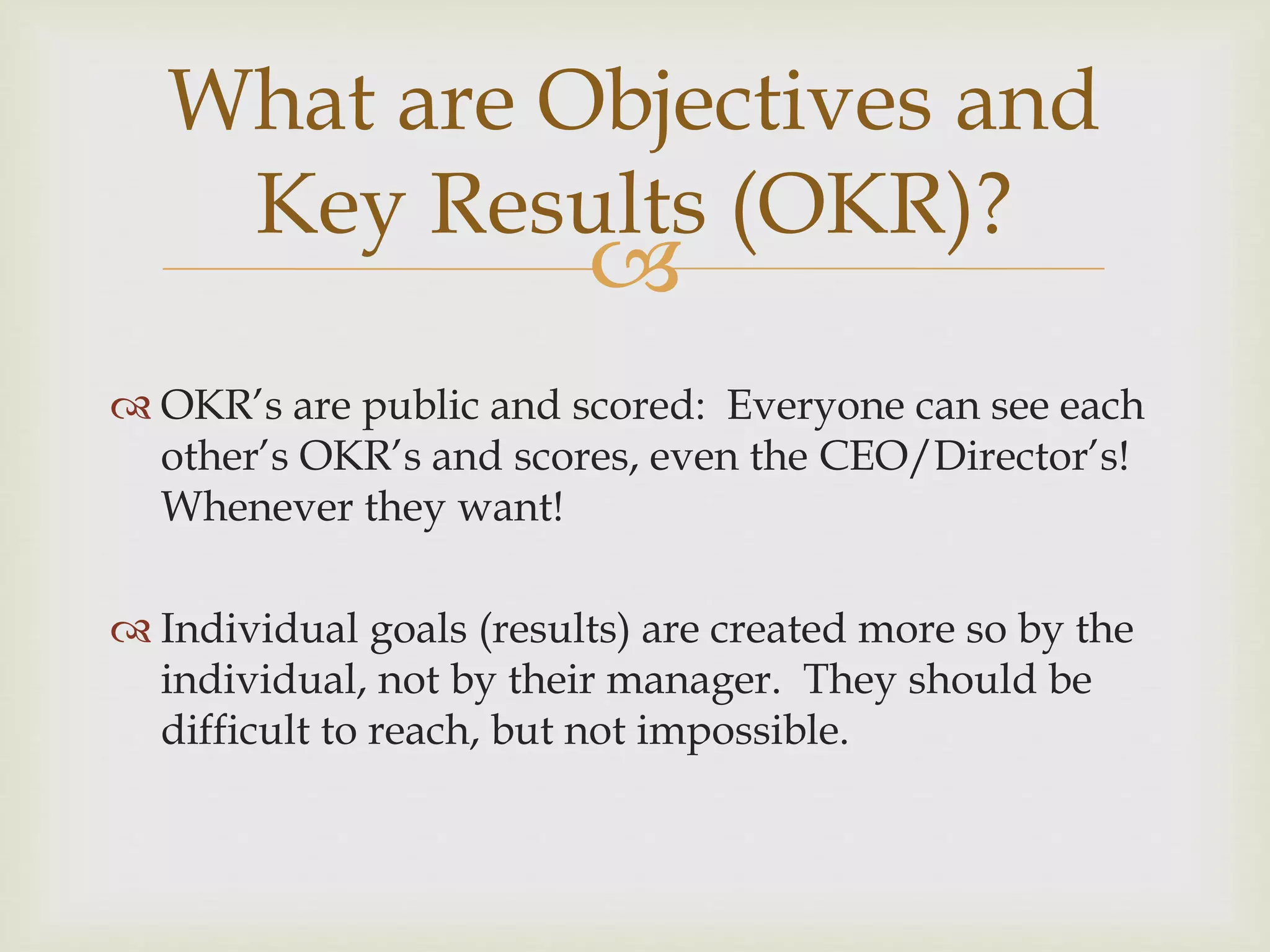 OKR Intro Powerpoint Michael Thomas Jr. | PPT