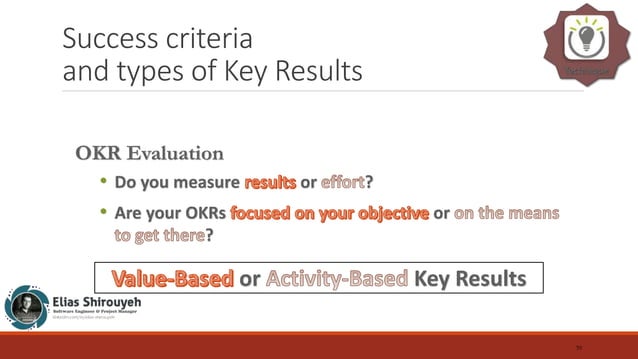 Okr review english_peresentation_-_elias_shirouyeh | PPT