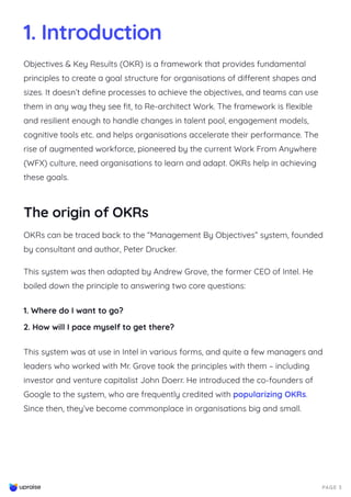 Beginner’s Guide to Objectives & Key Results | PDF