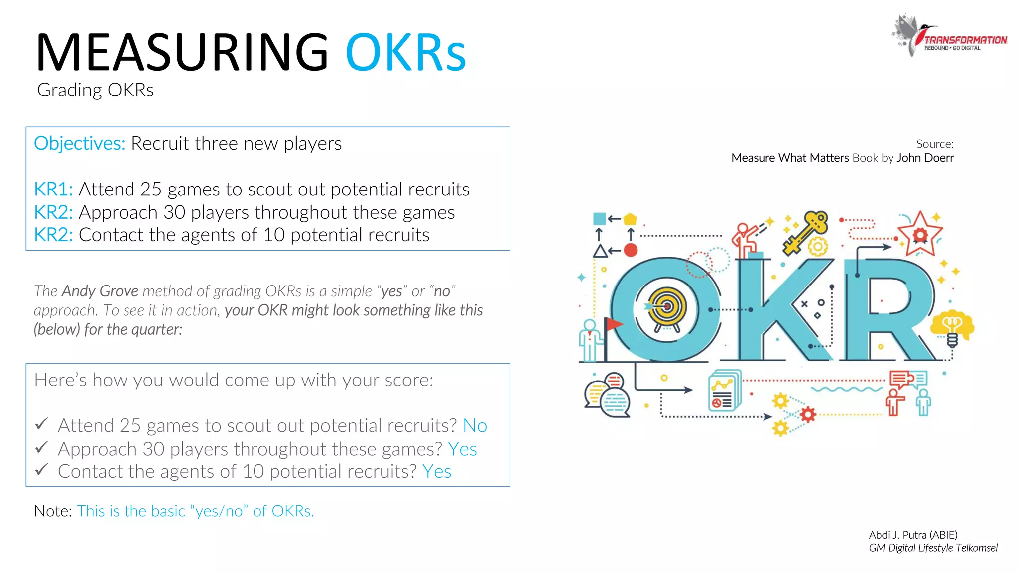 Objective & Key Results (Measure What Matters) | PDF