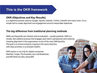 OKR Best Practices. Useful tips for creating Objectives & Key Result | PDF