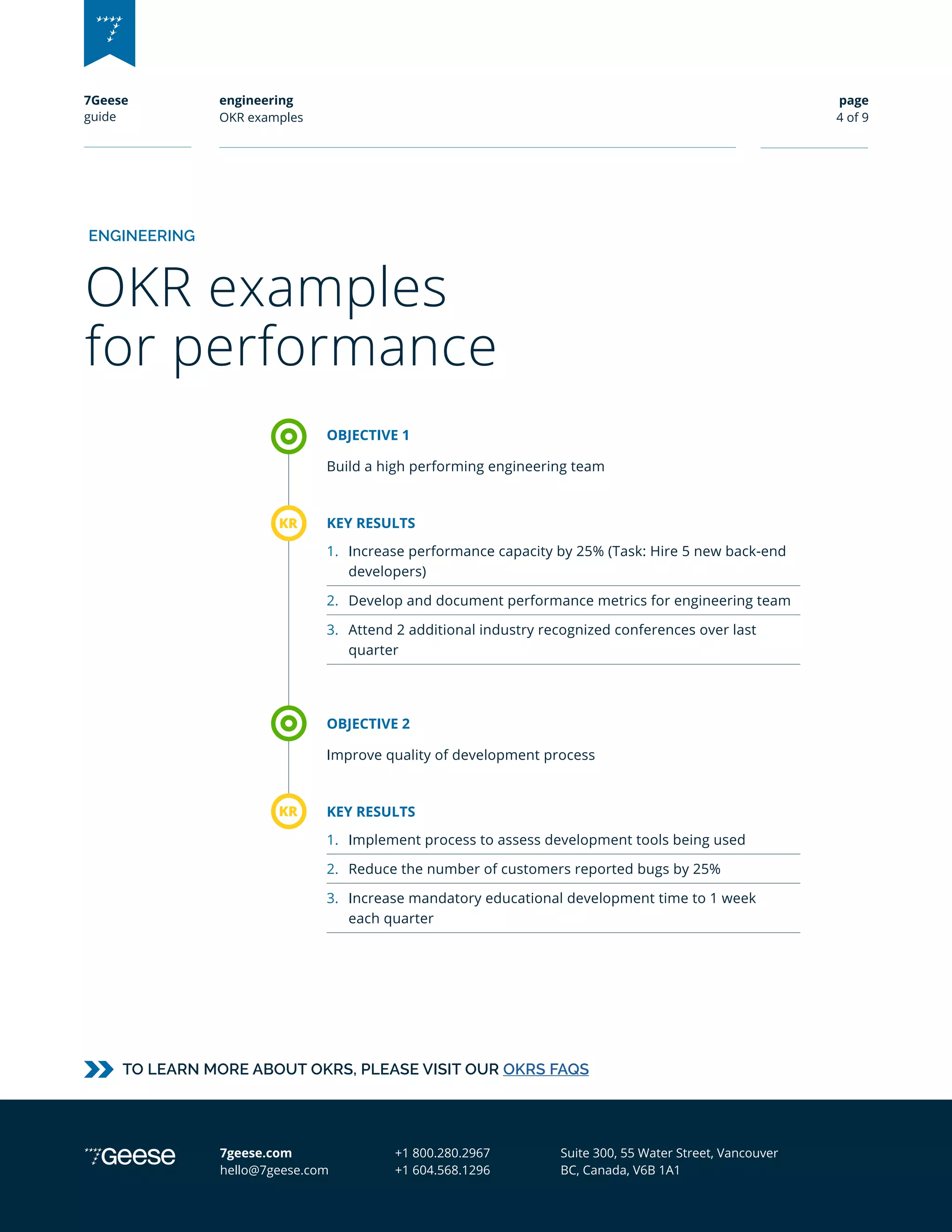 Software Engineering OKR Examples | PDF | Computer Software and ...