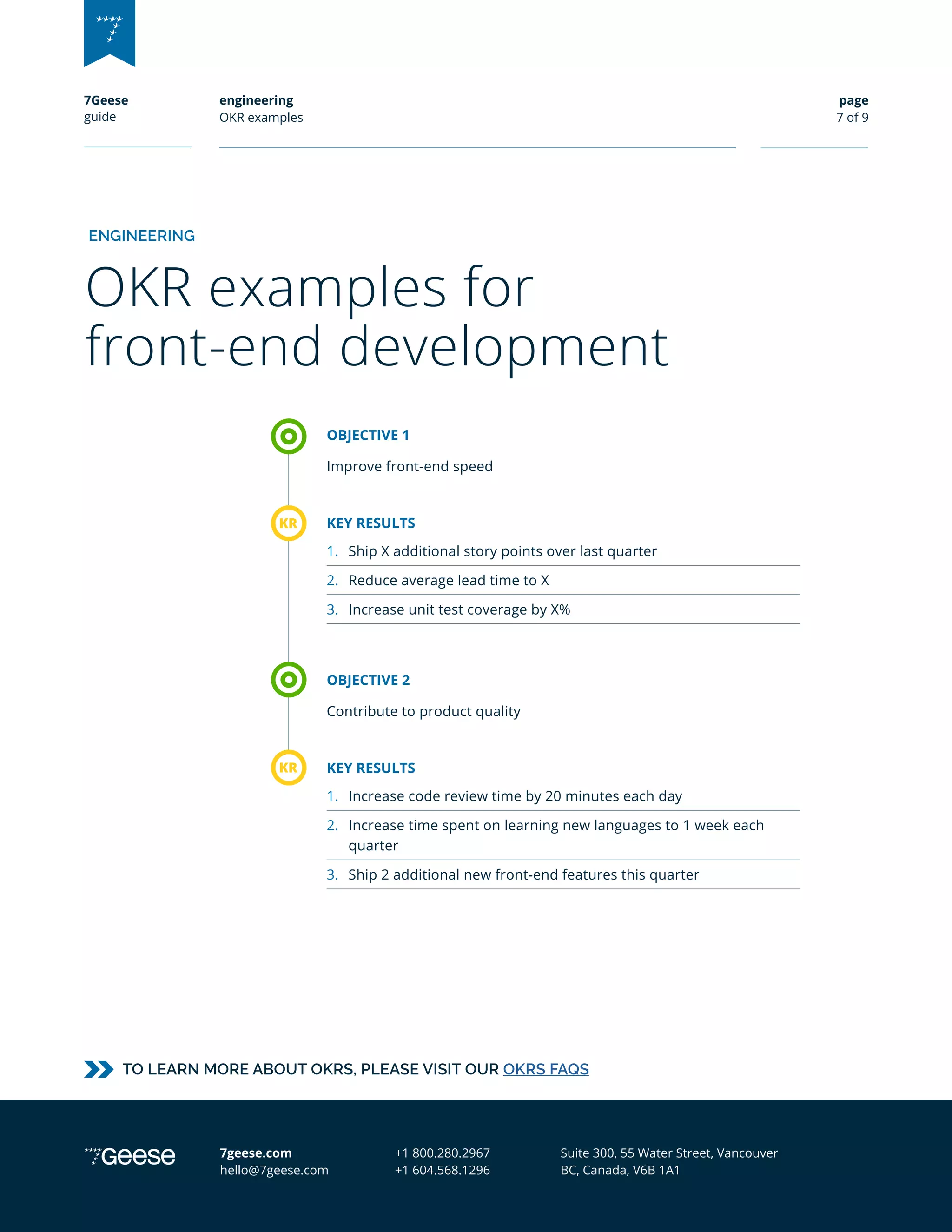 Software Engineering OKR Examples | PDF | Computer Software and ...