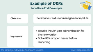 OKRs Examples for Software Engineering Team | PPT