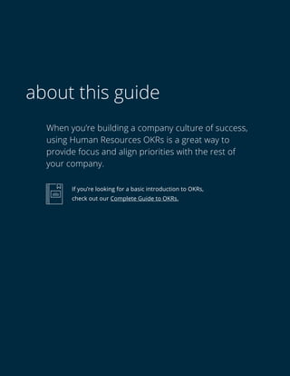 Human Resources OKR Examples | PDF