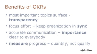 OKR uncovered - An Overview on OKR's - agile-minds.com