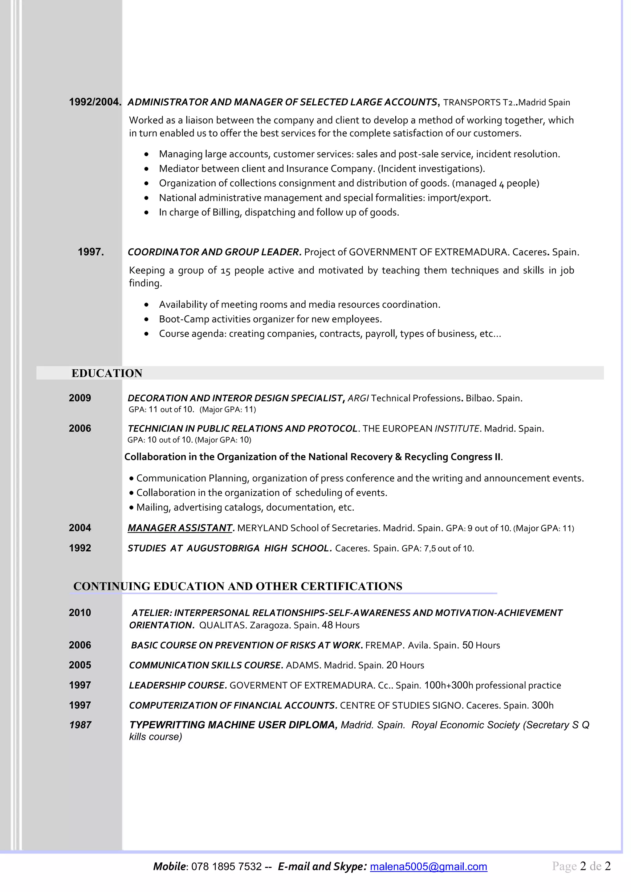 Secretary English | DOCX