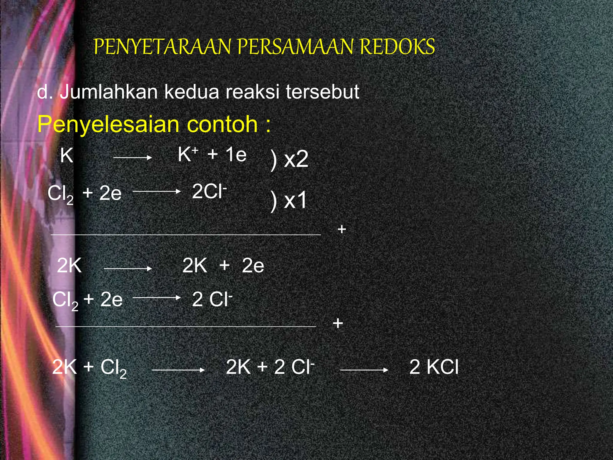 Power Point Reaksi Oksidaasi dan Reduksi | PPT