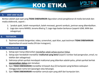 Kod Etika Sebagai Ejen Volten International | PDF