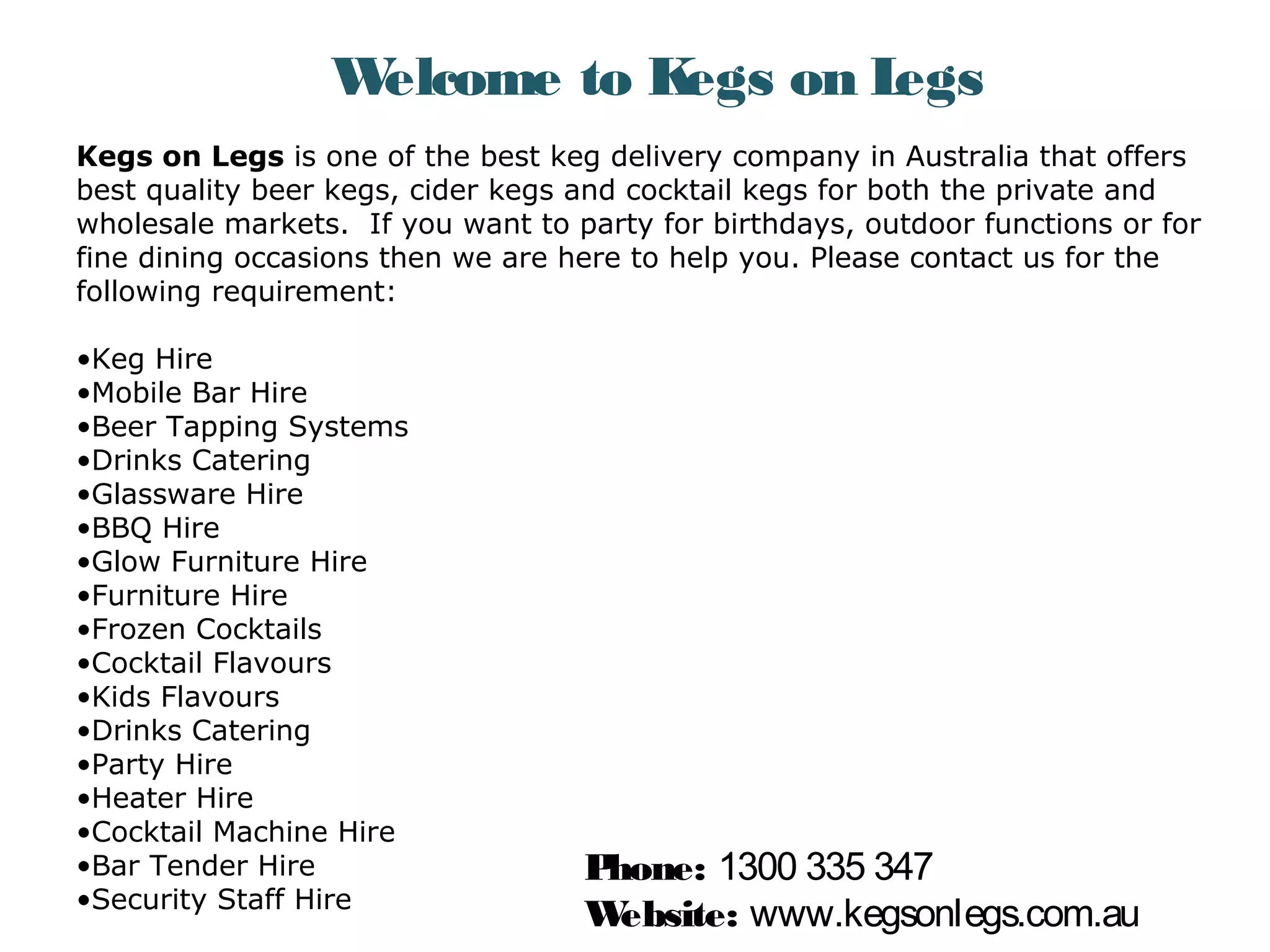 Oktoberfest Keg Party - Kegs on Legs | PPT | Alcoholic Beverages | Food ...