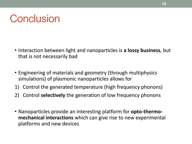 Photon-to-phonon energy transfer:controlling heat and vibrations with ...