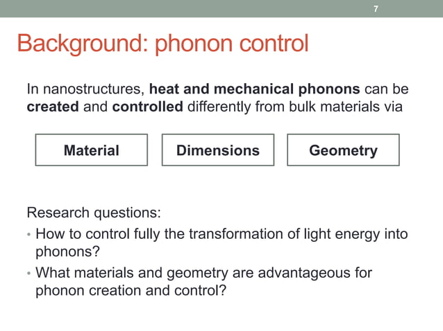 Photon-to-phonon energy transfer:controlling heat and vibrations with ...