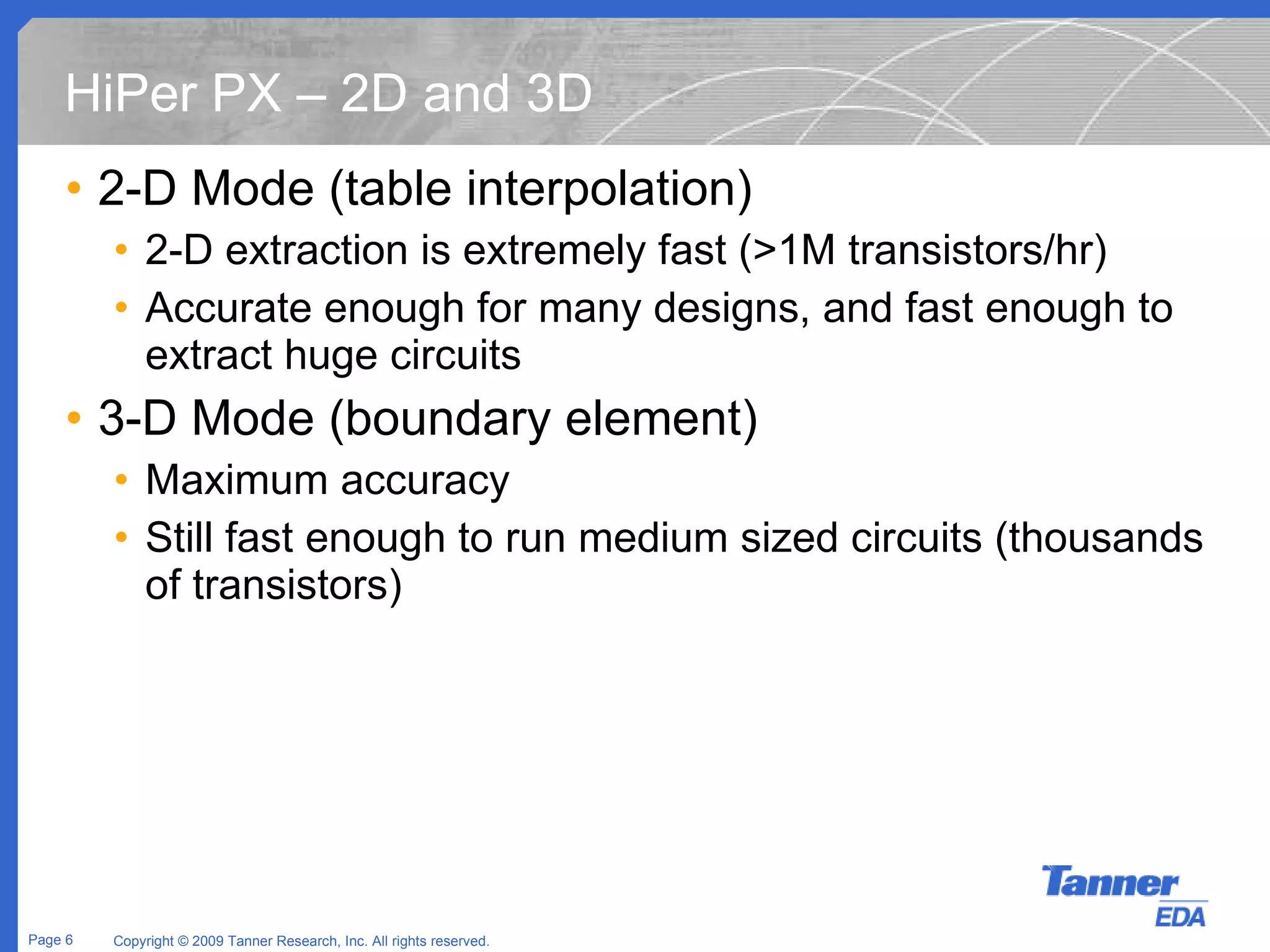 Parasitic Extraction Product from Tanner EDA | PPT