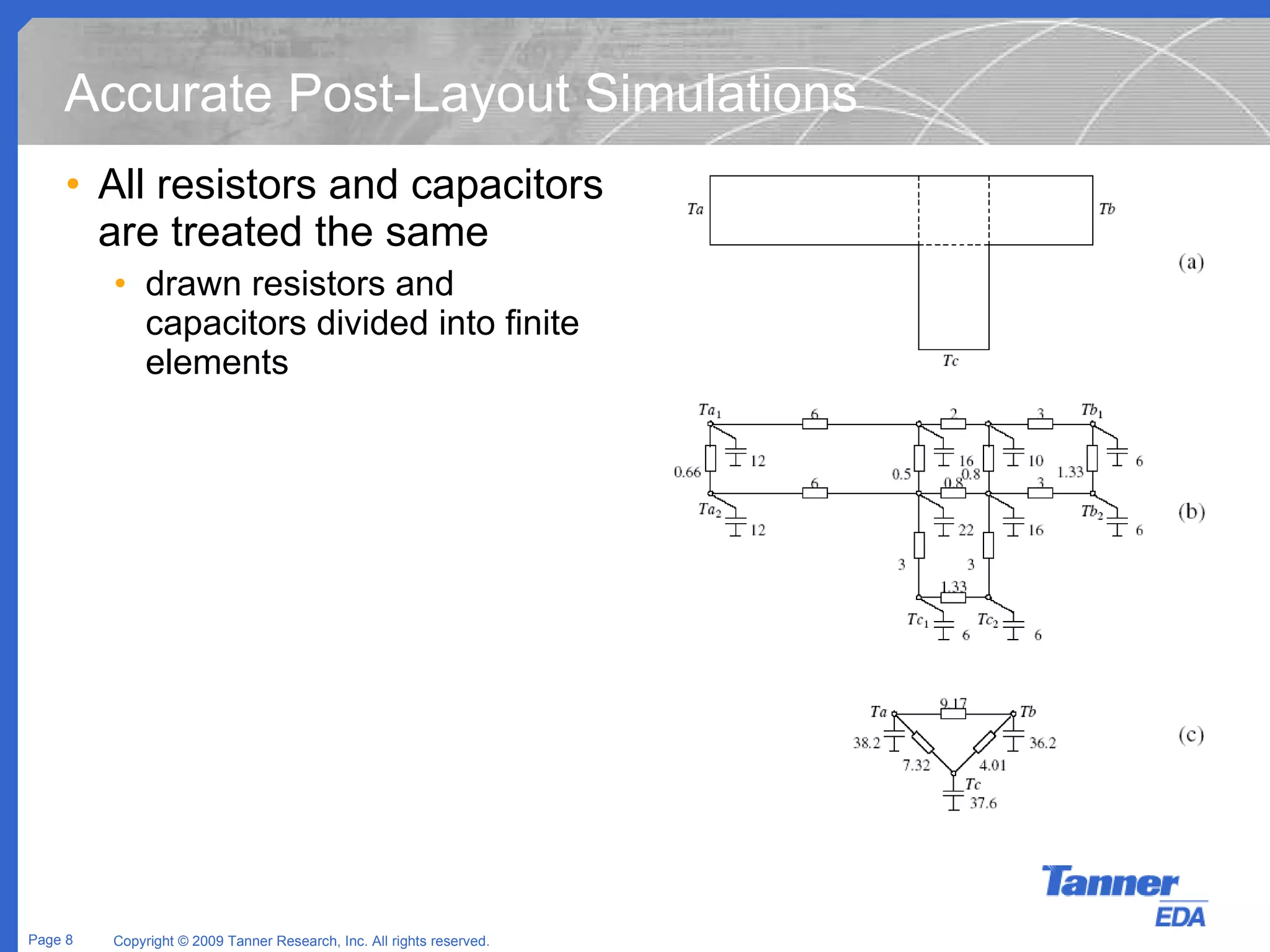 Parasitic Extraction Product from Tanner EDA | PPT