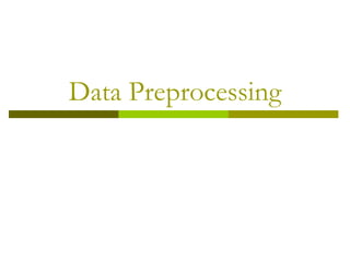 Data preprocessing | PPT
