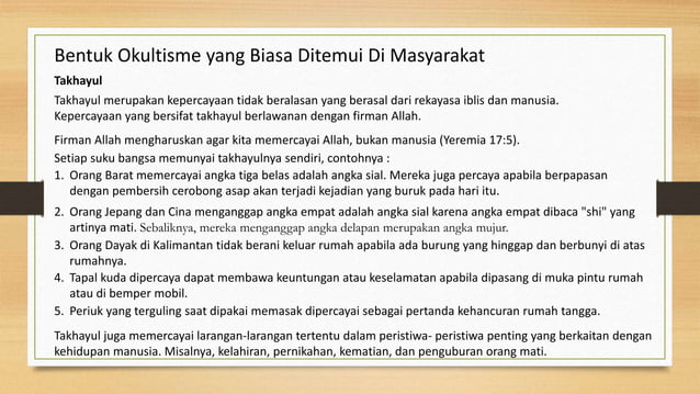 OKULTISME berasal dari bahasa latin yaitu okultus | PPTX