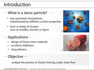 Dynamics and Structure of Janus Particles | PPTX