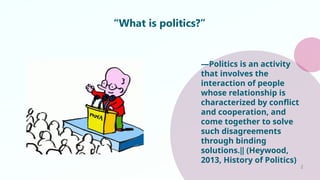 1. The Meaning of Politics (1).pptxkkkky | PPTX