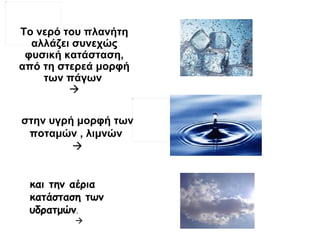 Ο κύκλος του νερού | PPT
