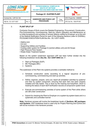 OL1-2O71-0027-0-Handover and Punch List Procedure.PDF