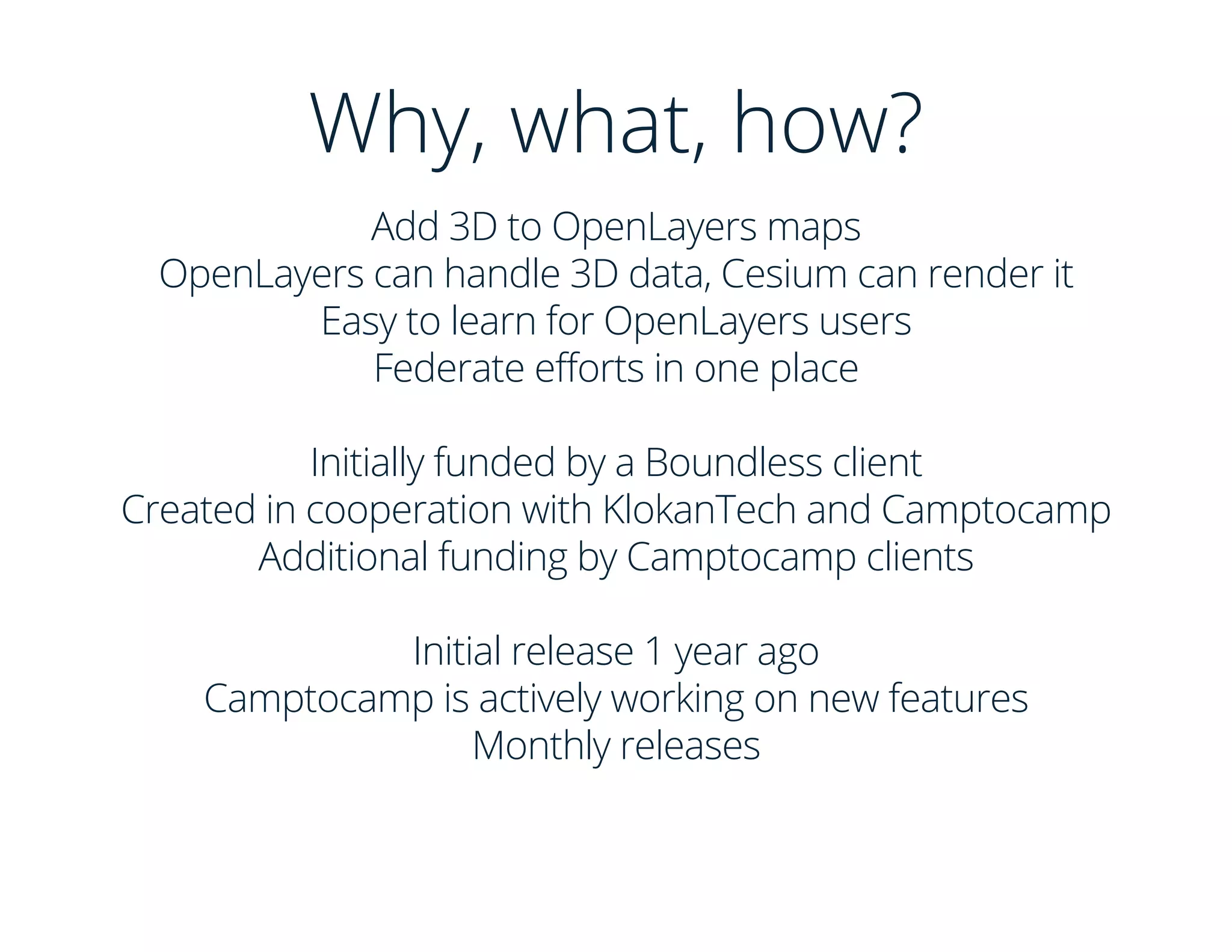 OL3-Cesium: 3D for OpenLayers maps | PDF