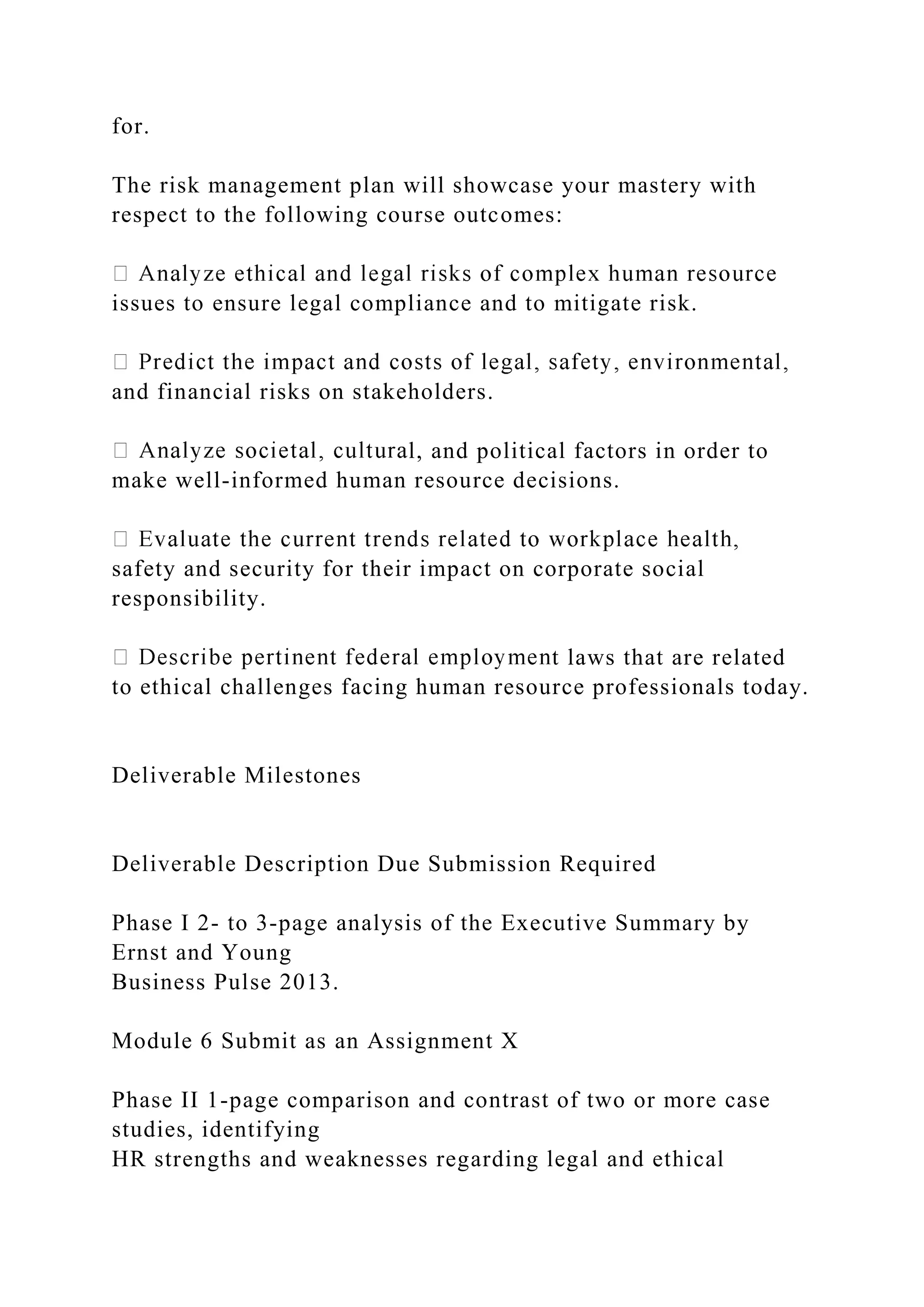 OL 645 Risk Management Plan Project Instructions and Rubric.docx