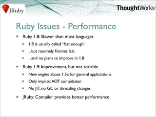 Ola Bini J Ruby Power On The Jvm | PPT
