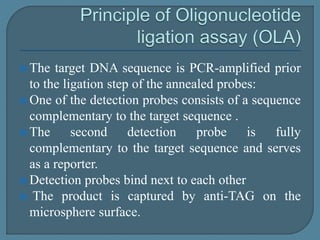 Oligonucleotide ligation assay | PPTX